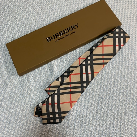 Burberry | Accessories | Burberry Mens Classic Check Tie Beige And ...